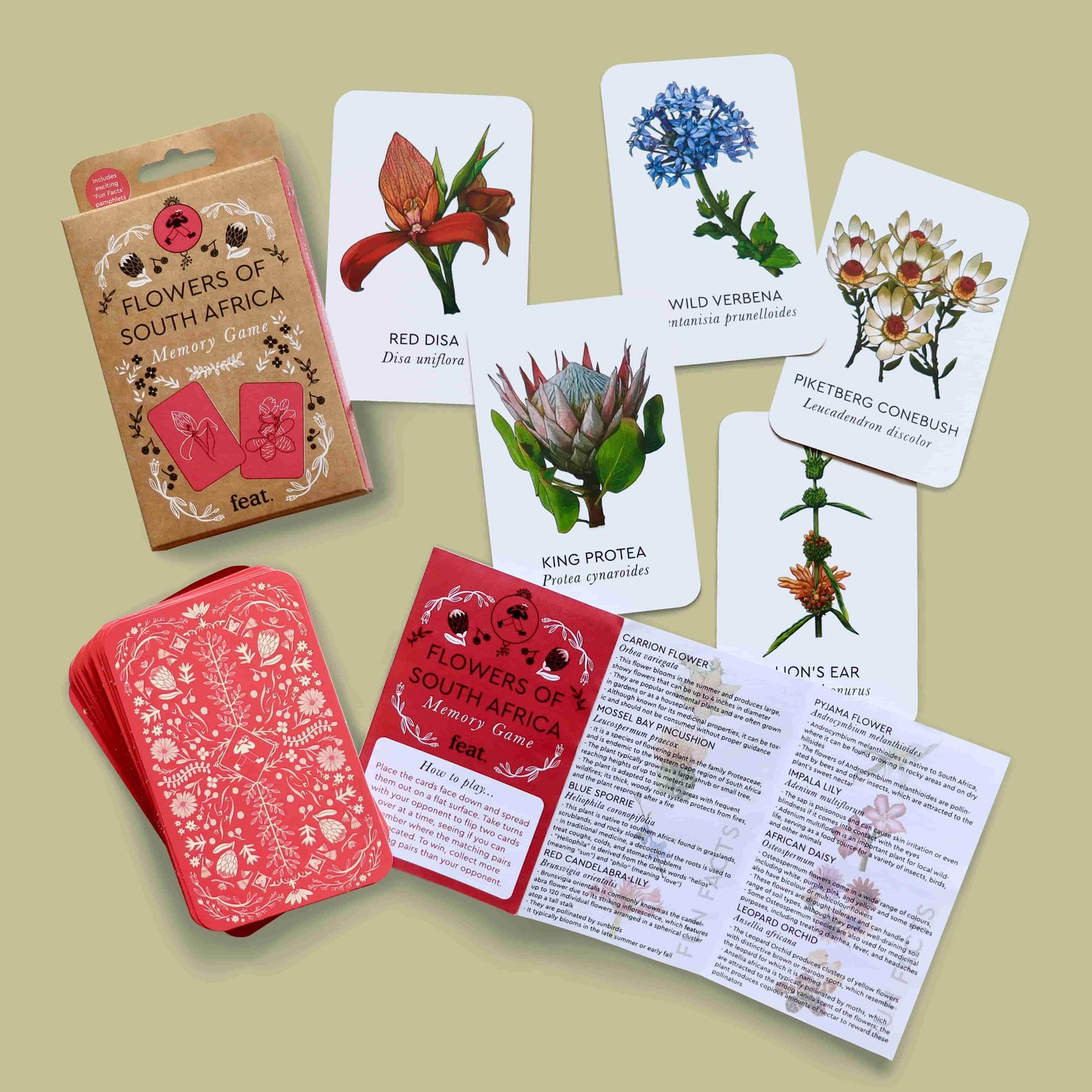 Flowers of South Africa Memory Game – Feat. Designer Goods