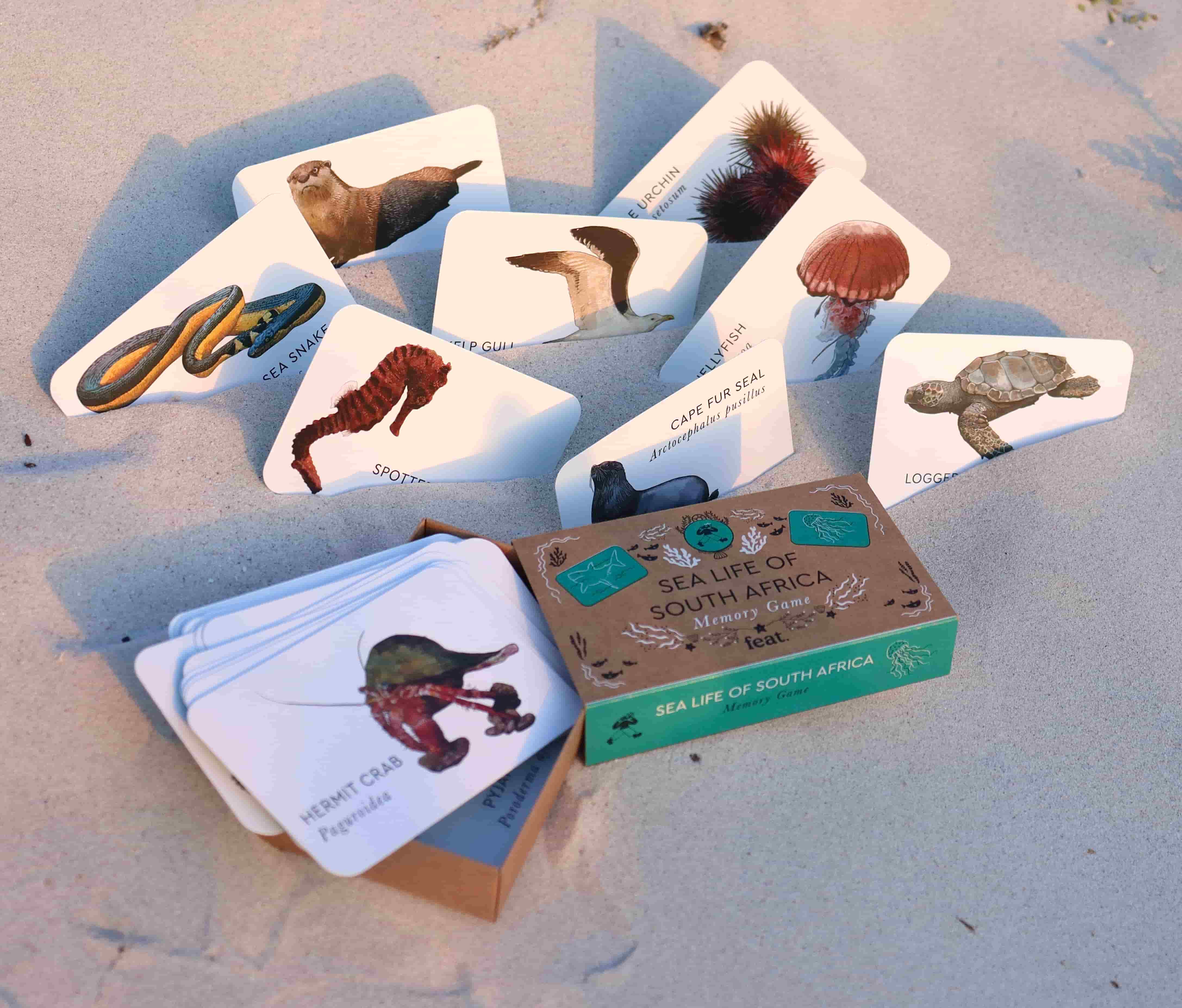 Sea life of South Africa Memory Game – Feat. Designer Goods